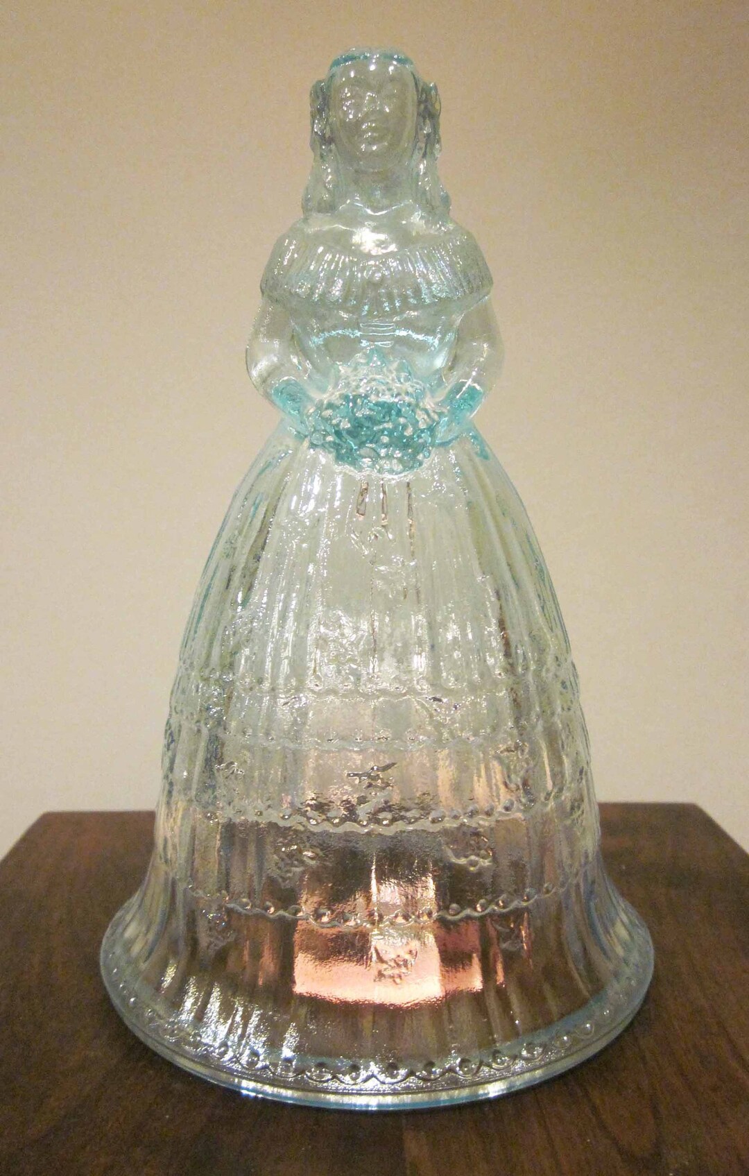 Imperial Suzanne Southern Belle Light Blue Iridescent Carnival Glass ...