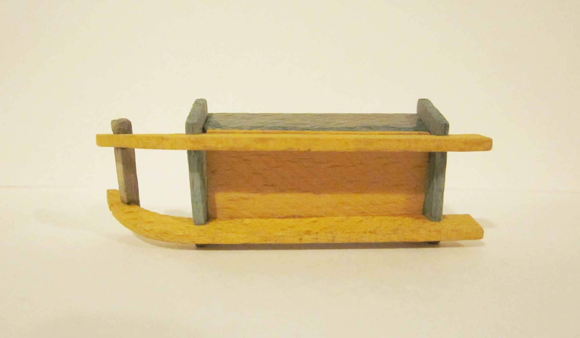 Made in Germany Small 1 Scale Wooden Sled for Dollhouse - Etsy