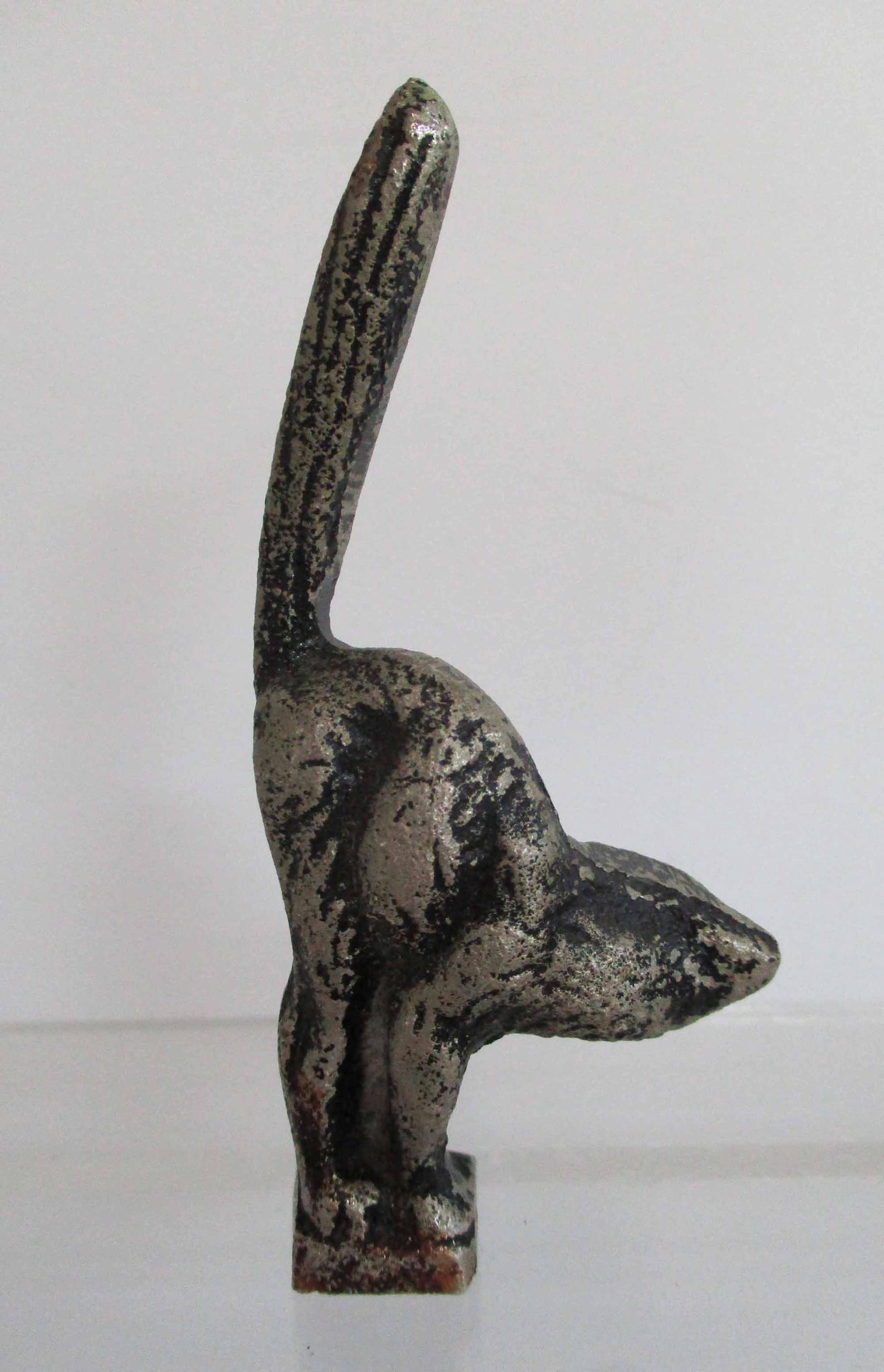 Vintage Halloween Cast Iron Black Screech Cat Figurine Table Top ...