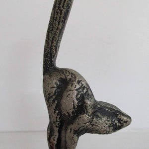 Vintage Cast Iron Black Screech Cat Figurine Table Top Decoration - Etsy