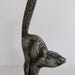 Vintage Halloween Cast Iron Black Screech Cat Figurine Table Top ...