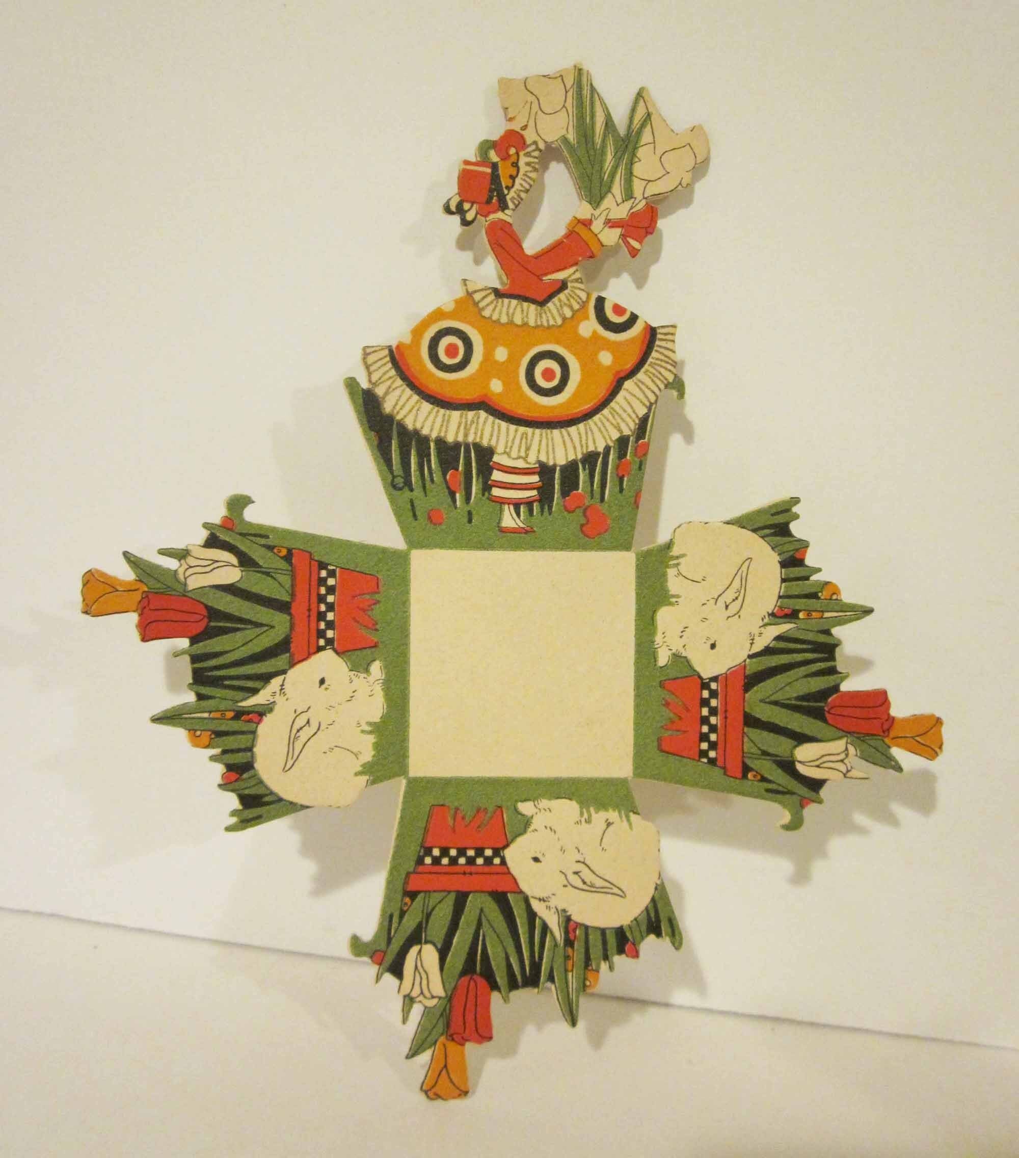 Art Deco Gibson U.S.A. Easter Nut Cup With Girl Holding - Etsy