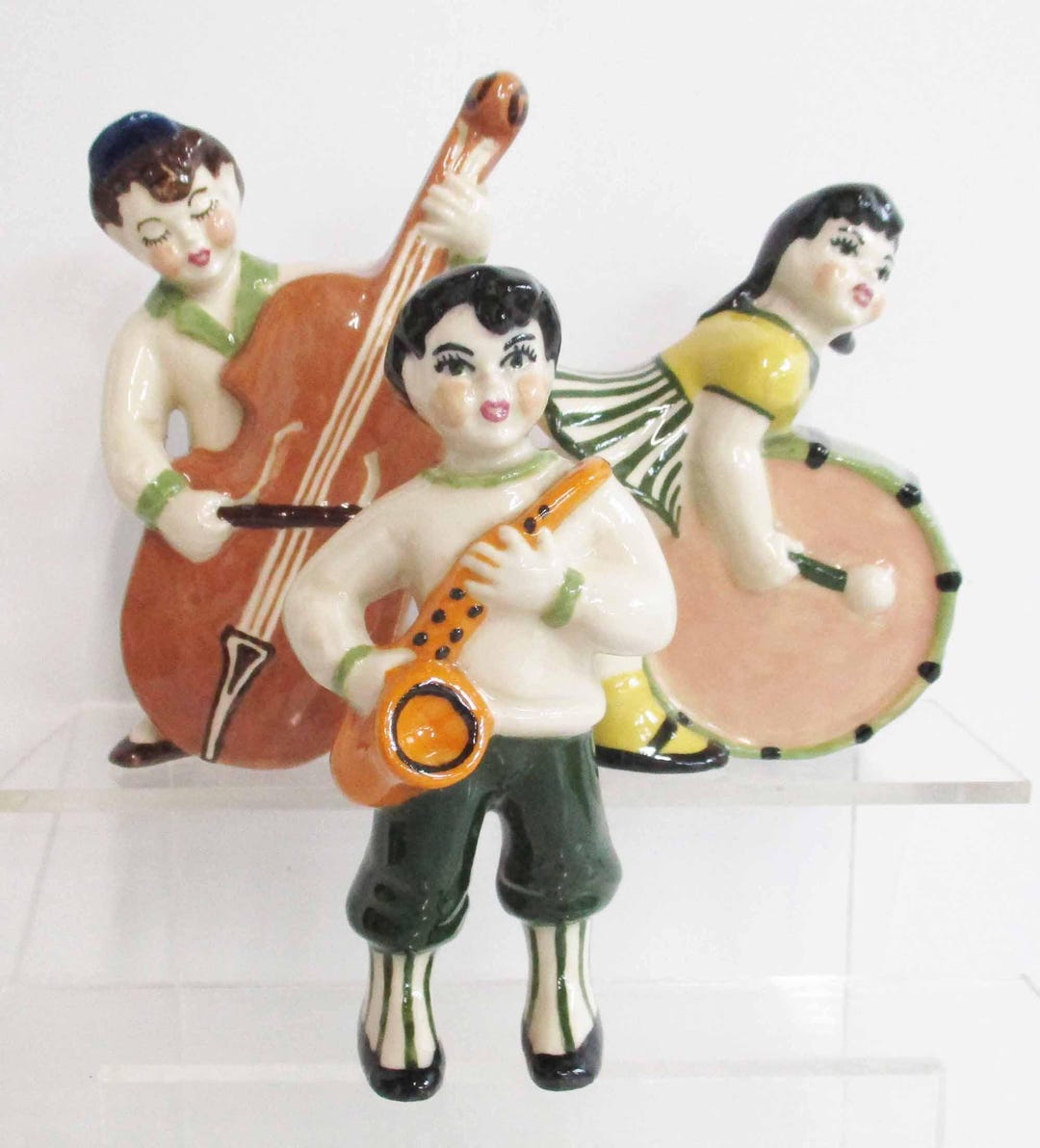 Vintage Ceramic Arts Studio Madison 3 Piece Children Band Series ...