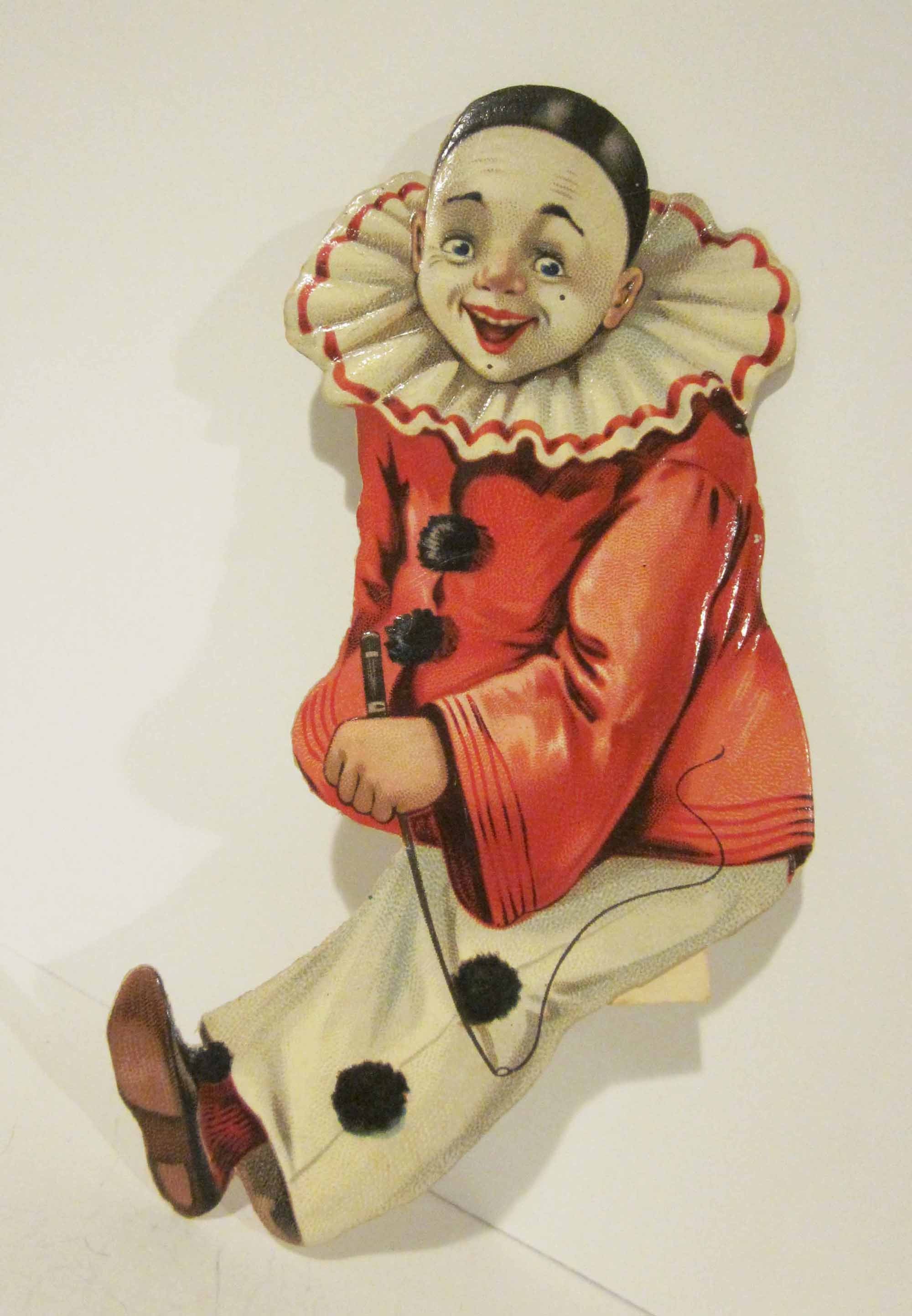 Raphael Tuck Clown Riding a Pig Embossed Cardstock Mechanical | Etsy