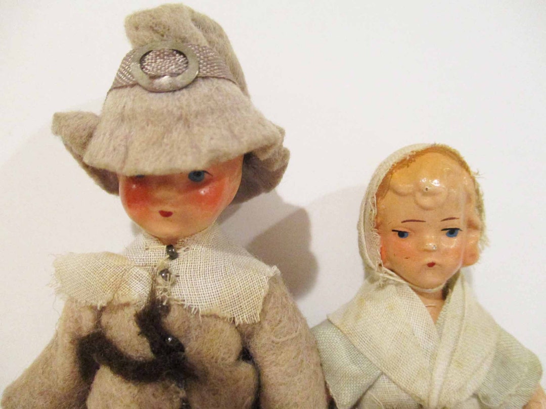 Pair of Pilgrim Dollhouse Dolls 1" 1:12 Scale Made in Germany 1930s - Etsy
