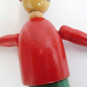 Jaymar Wooden Character Bead Toy Figure Little Red Riding Hood HTF ...