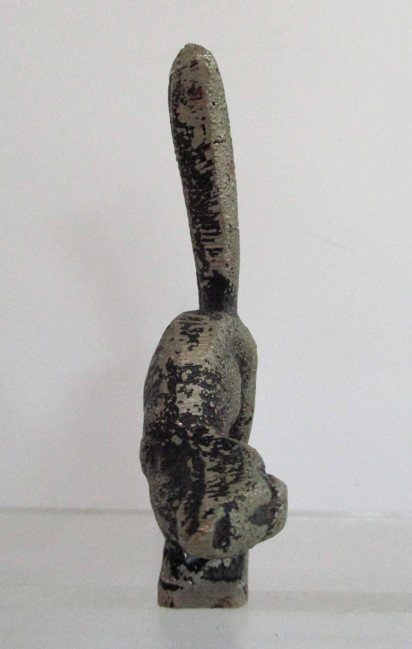 Vintage Halloween Cast Iron Black Screech Cat Figurine Table Top ...