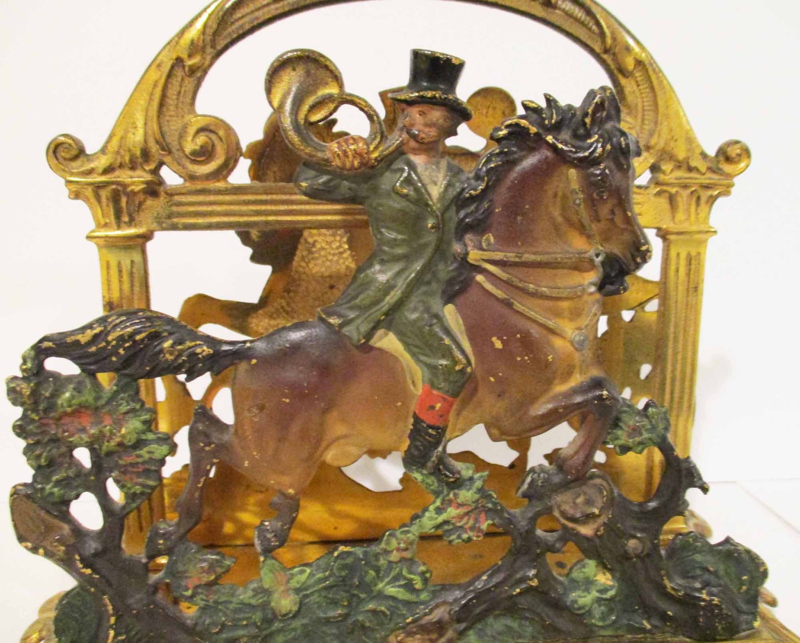 Bradley & Hubbard Hand Painted Cast Iron Fox Hunt Huntsman - Etsy