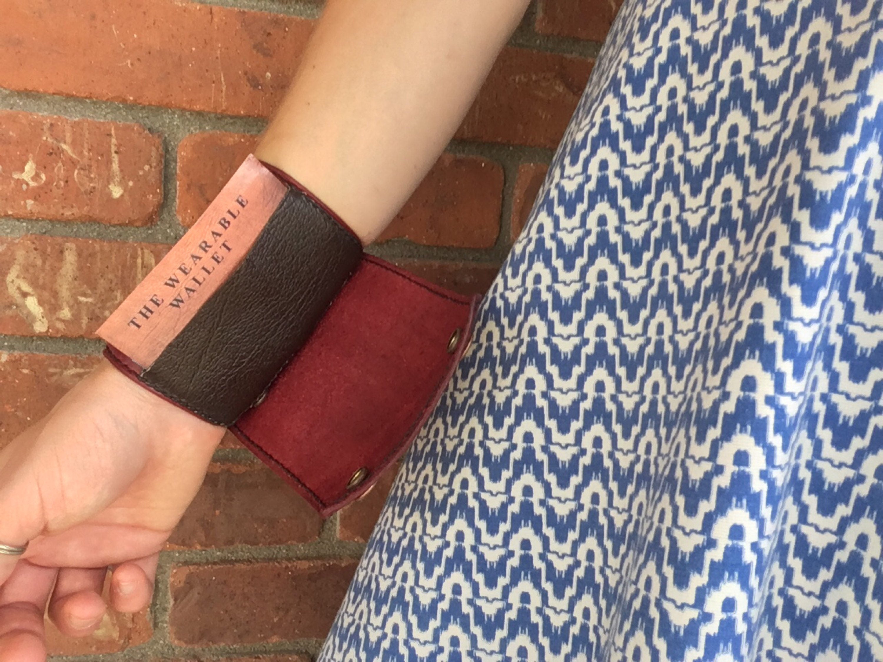 Wrist Wallet Leather Wrist Wallet, Leather Cuff Wallet, Leather ...