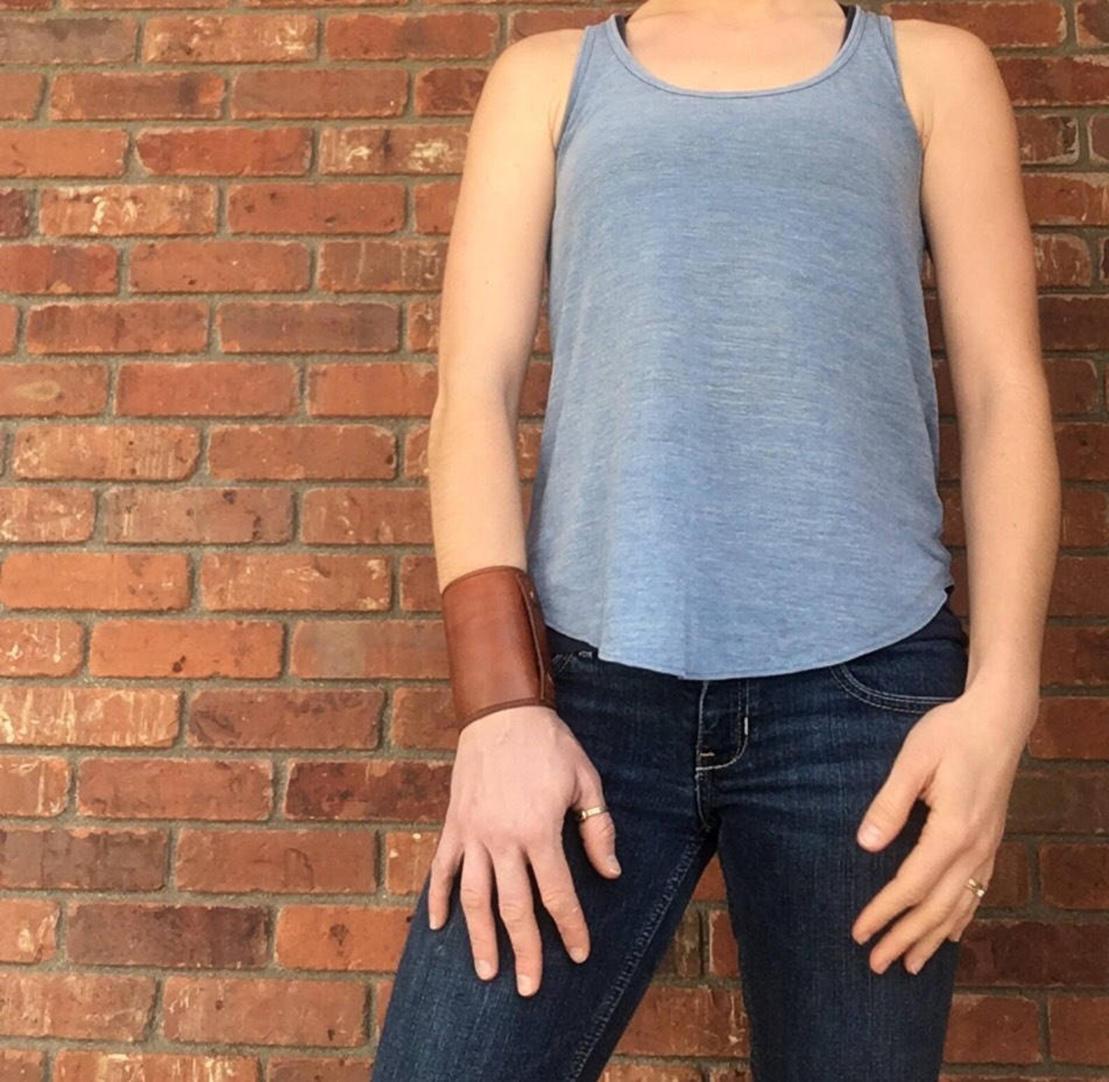 Wrist Wallet Leather Wrist Wallet for Women, Hand Stitched Leather ...