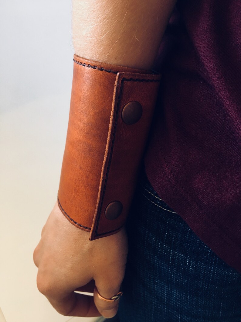 Wrist Wallet Leather Wrist Wallet, Leather Cuff Wallet Unique Gift ...
