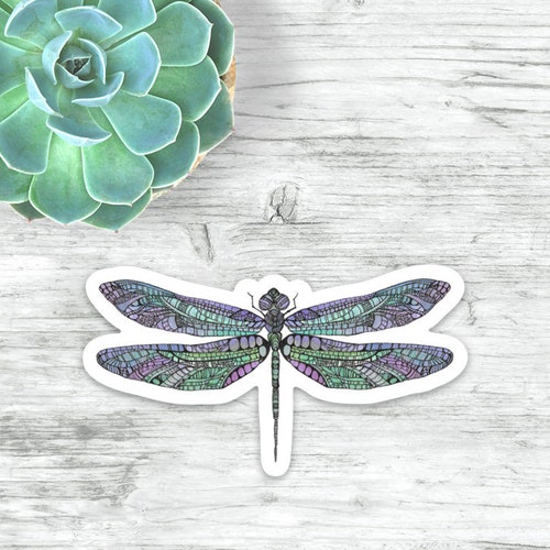 Dragonfly Sticker Vinyl Decal - Etsy