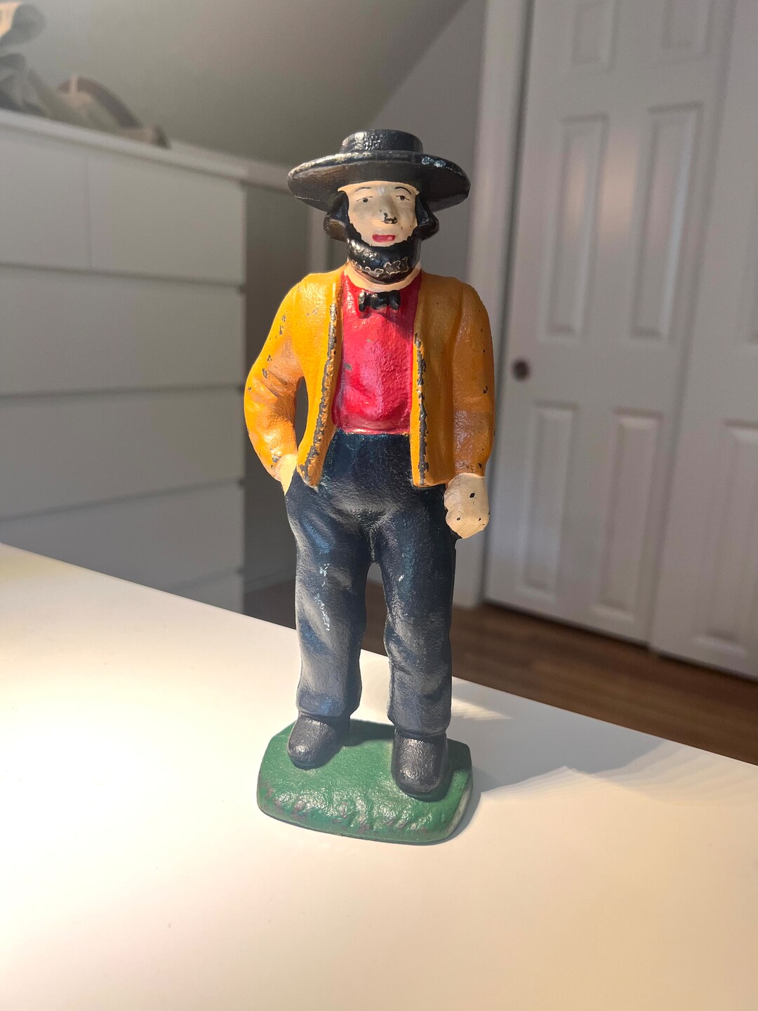 Adorable Antique Cast Iron Amish Man Doorstop - Etsy
