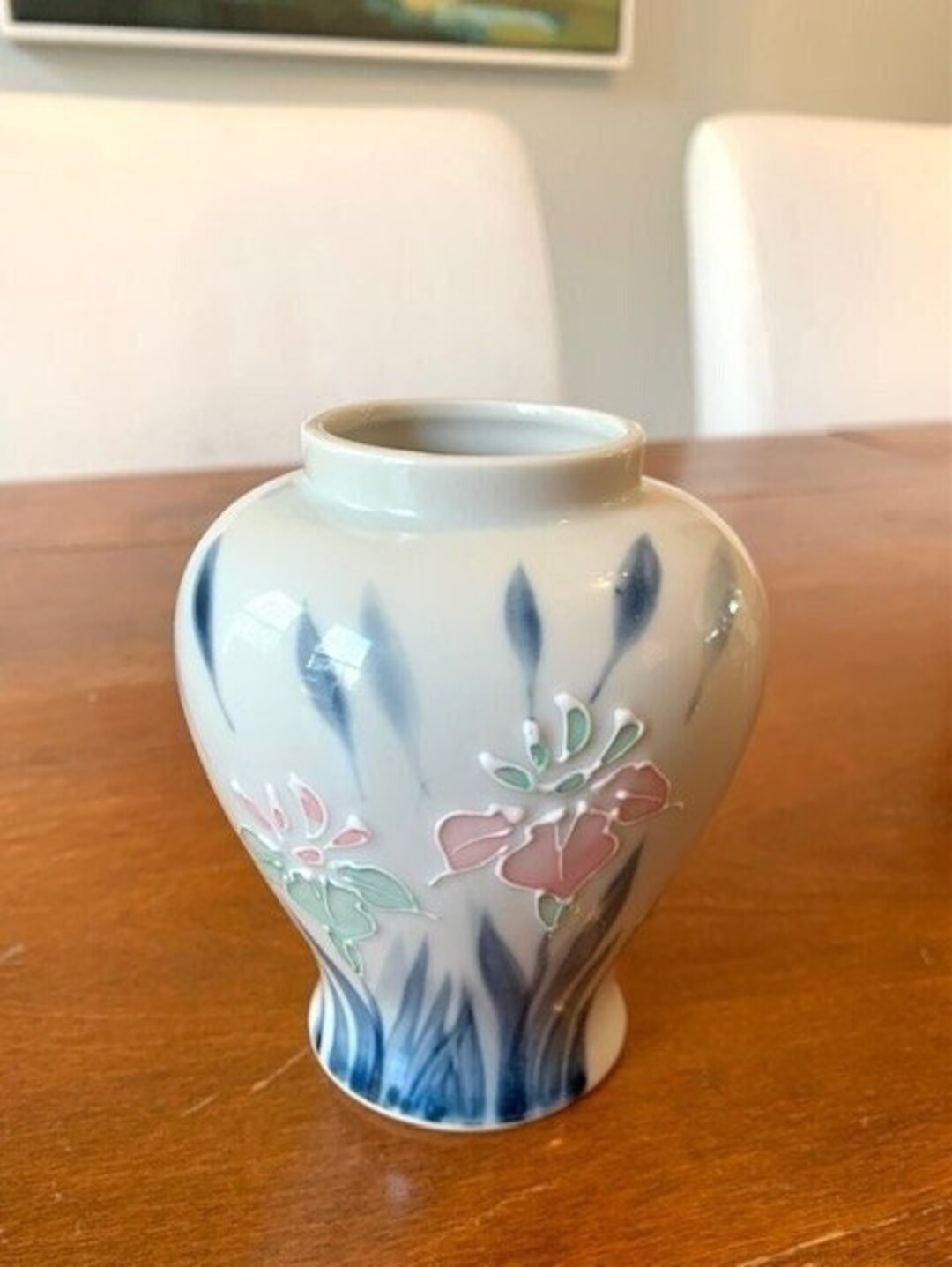 Pretty Vintage Hand-painted Small Vase - Etsy