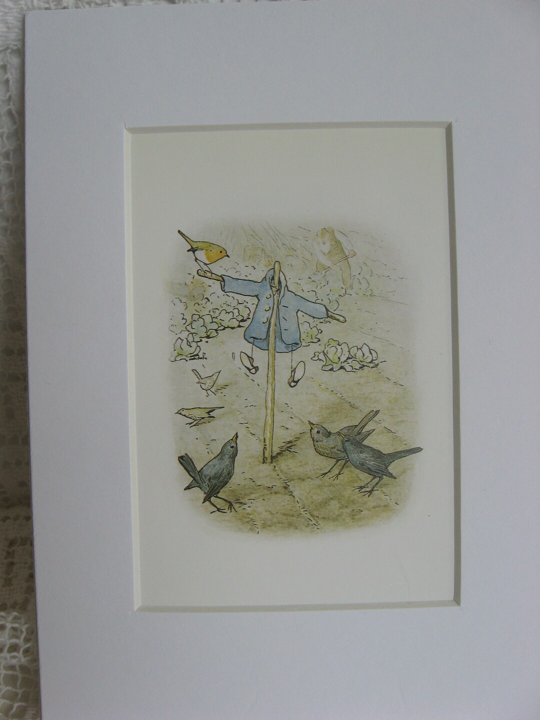 Beatrix Potter,vintage Book Page,5 X 7, WHITE Mat, Matted Book Page ...
