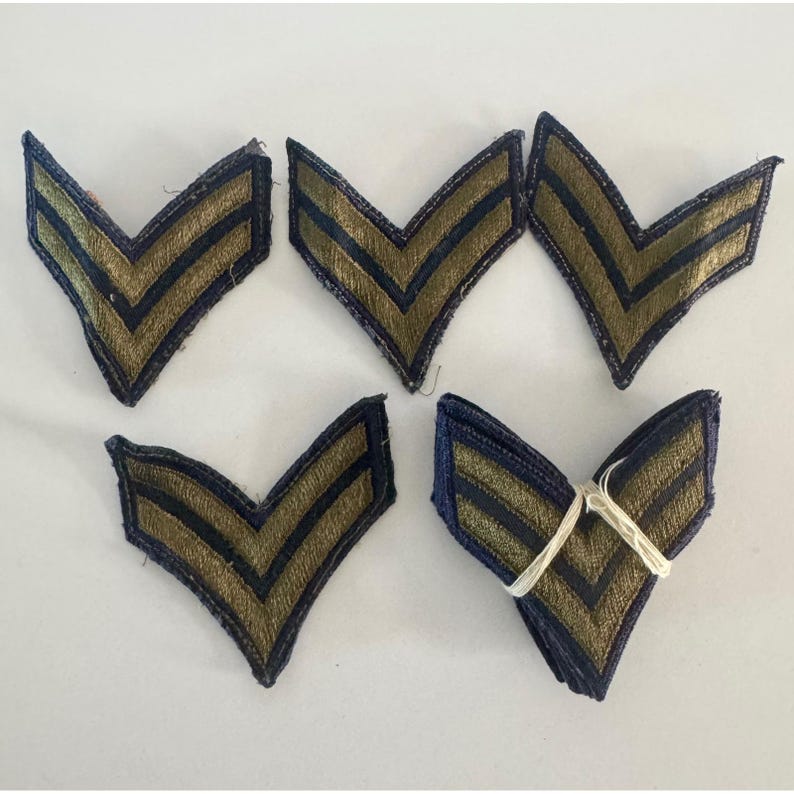 Lot of 12 Vintage 1950s US Army Military Corporal Chevron Patch Gold Blue - Etsy