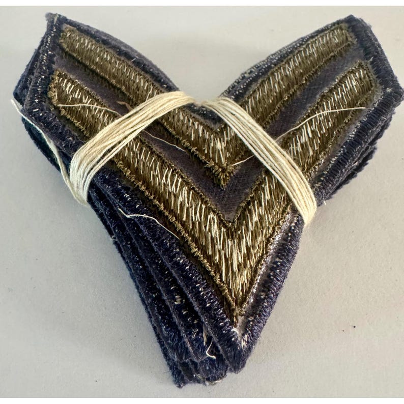 Lot of 12 Vintage 1950s US Army Military Corporal Chevron Patch Gold Blue - Etsy