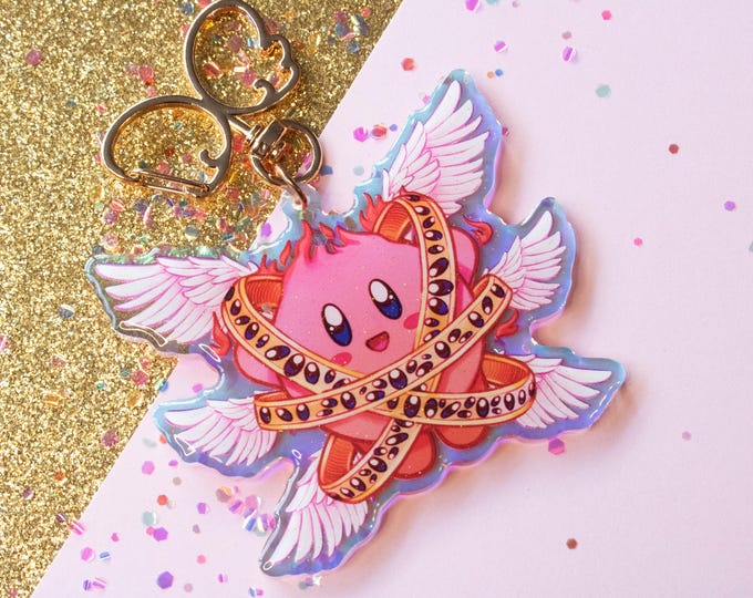 Biblically Accurate Kirb Keychain - Etsy