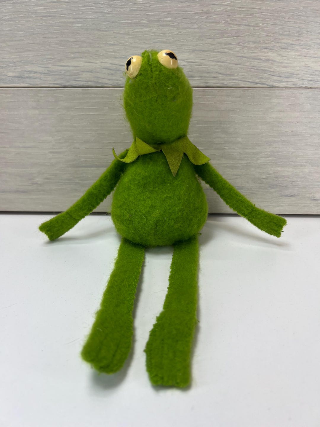 Vintage 1979 Muppet Kermit the Frog Sad Beanbag Plush Fisher Price Toy ...