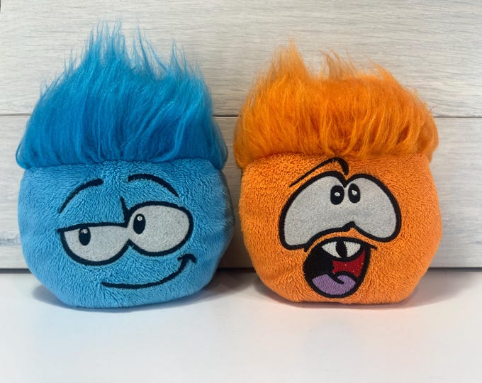 Disney's Club Penguin Puffle Stuffed Bean Bag Plush 5" Jakks Pacific - Etsy