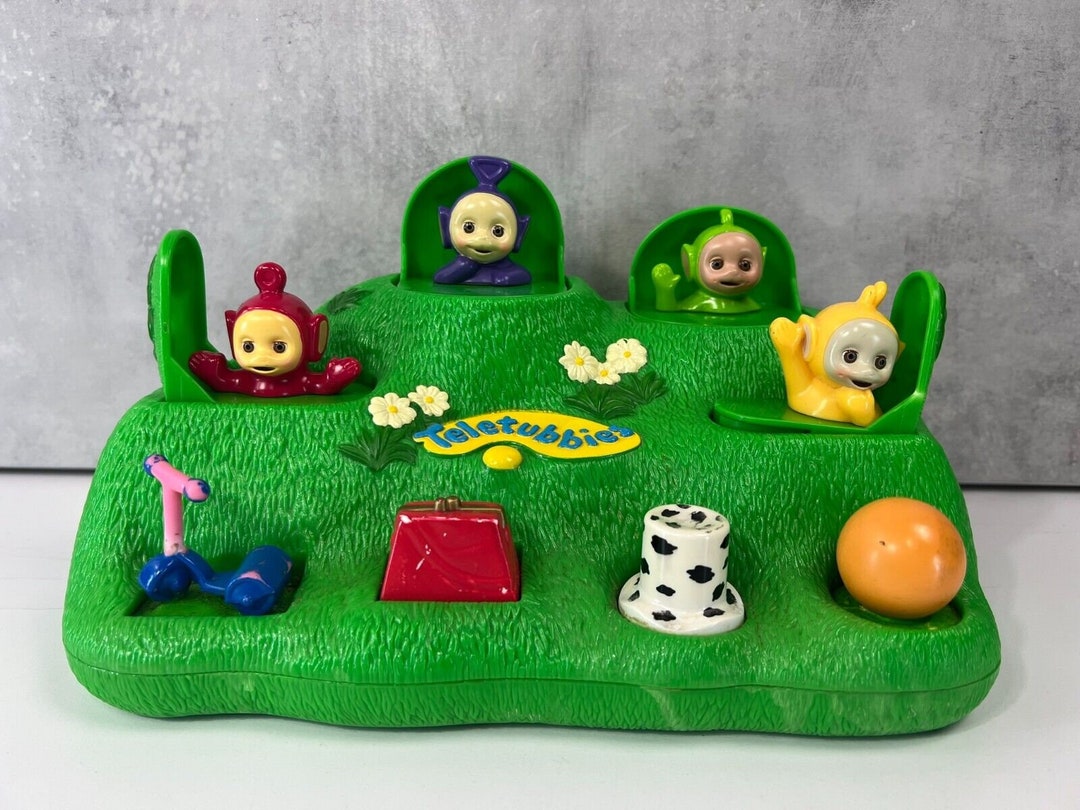 Teletubbies Surprise Magic Hill Pop up Interactive Activity Toy 1999 ...