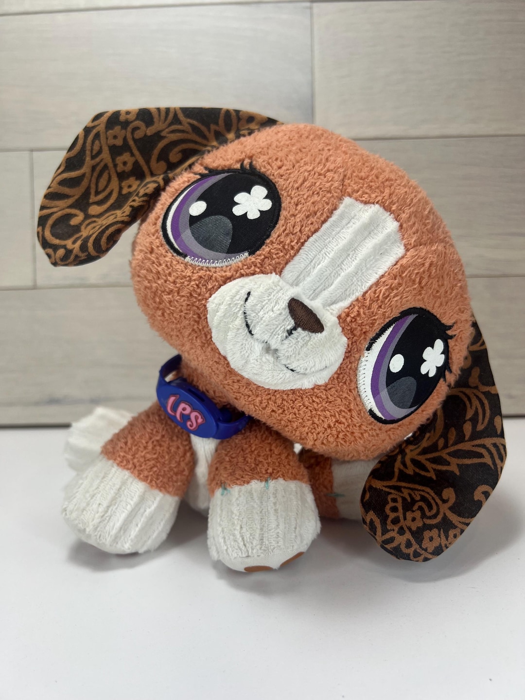 Littlest Pet Shop Beagle Dog Plush Stuffed Animal LPS 2007 Hasbro 8 ...