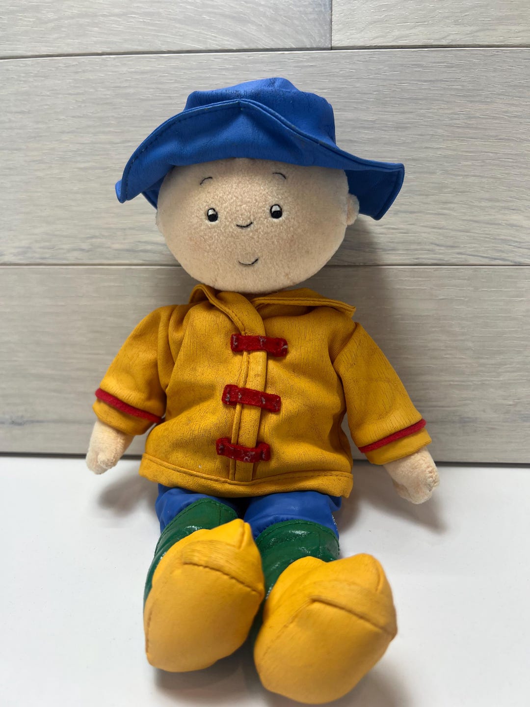 Vintage 2001 Caillou Splashing Plush Rubber Raincoat Cinar 10'' - Etsy