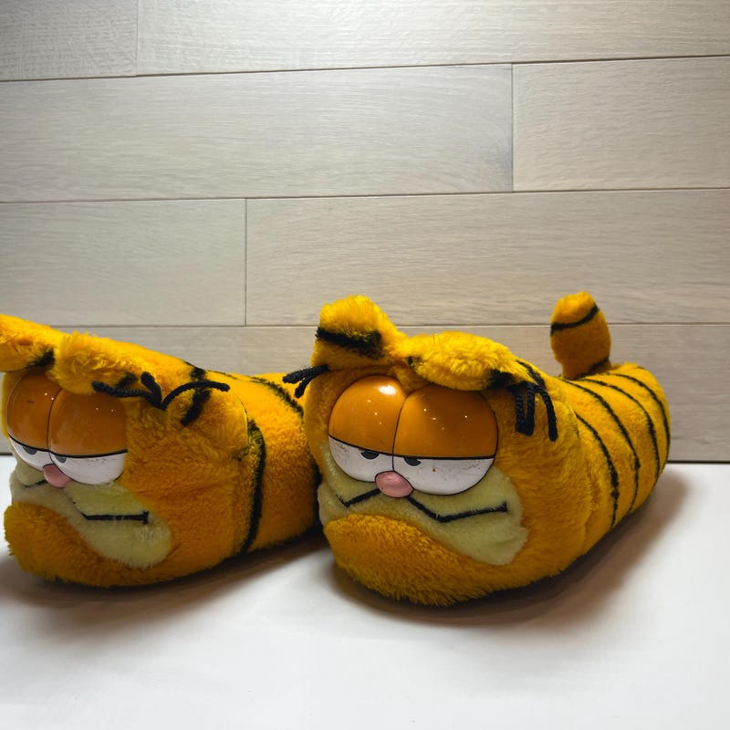 Garfield Slippers - Etsy
