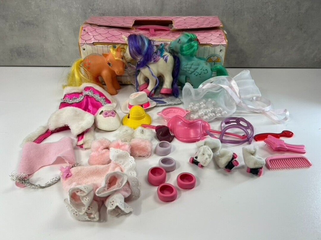 Vintage 1983 My Little Pony Carry Case, 3 Ponies + Accessories Lot - Etsy