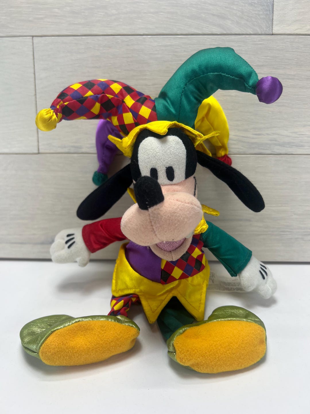 Vintage Disney Store Jester Goofy 10" Plush Stuffed Animal - Etsy