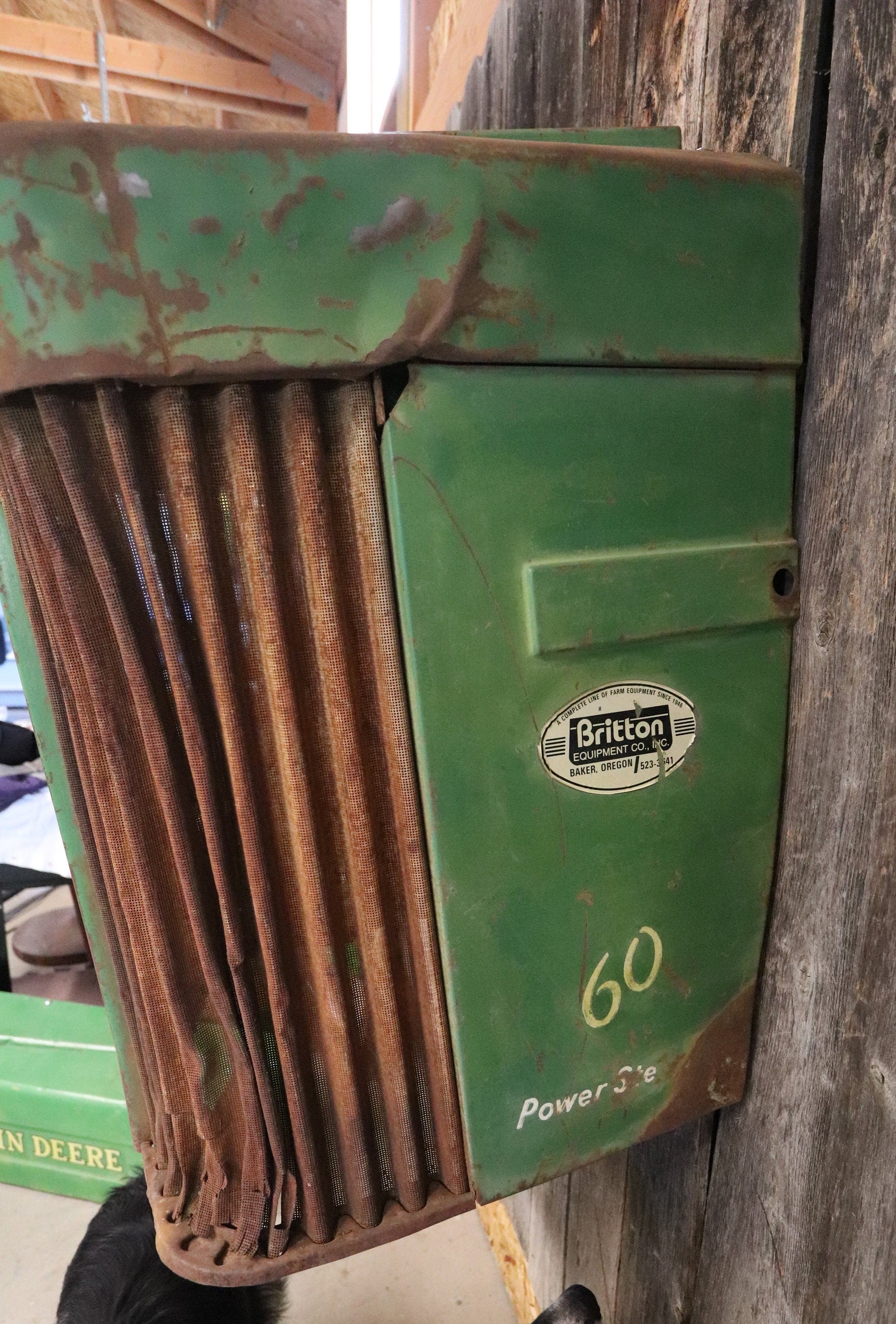 John Deere Tractor Grille 60 With Great Patina & Battery - Etsy