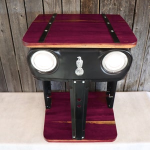 Case Tractor Grille Table & Working Headlights and a Purpleheart Wood ...