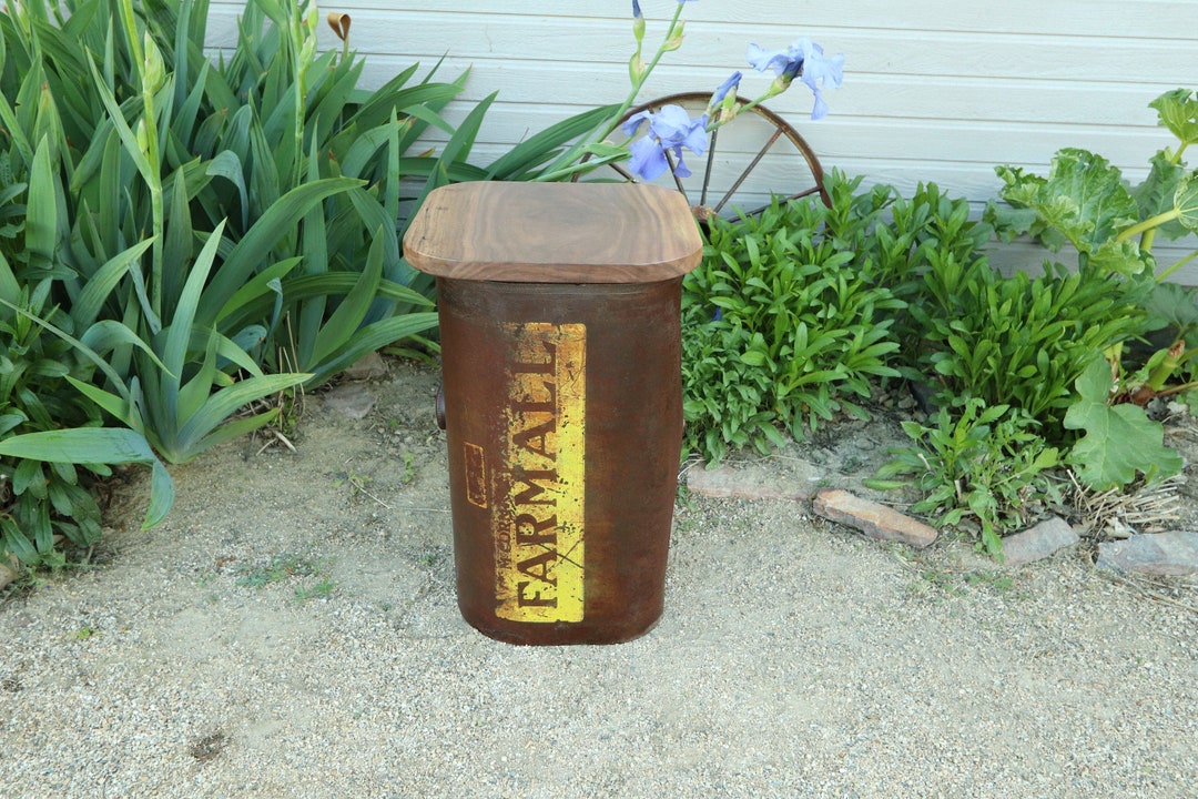 Mccormick Farmall Tractor Table W/ Walnut Top, Vintage Collectible ...