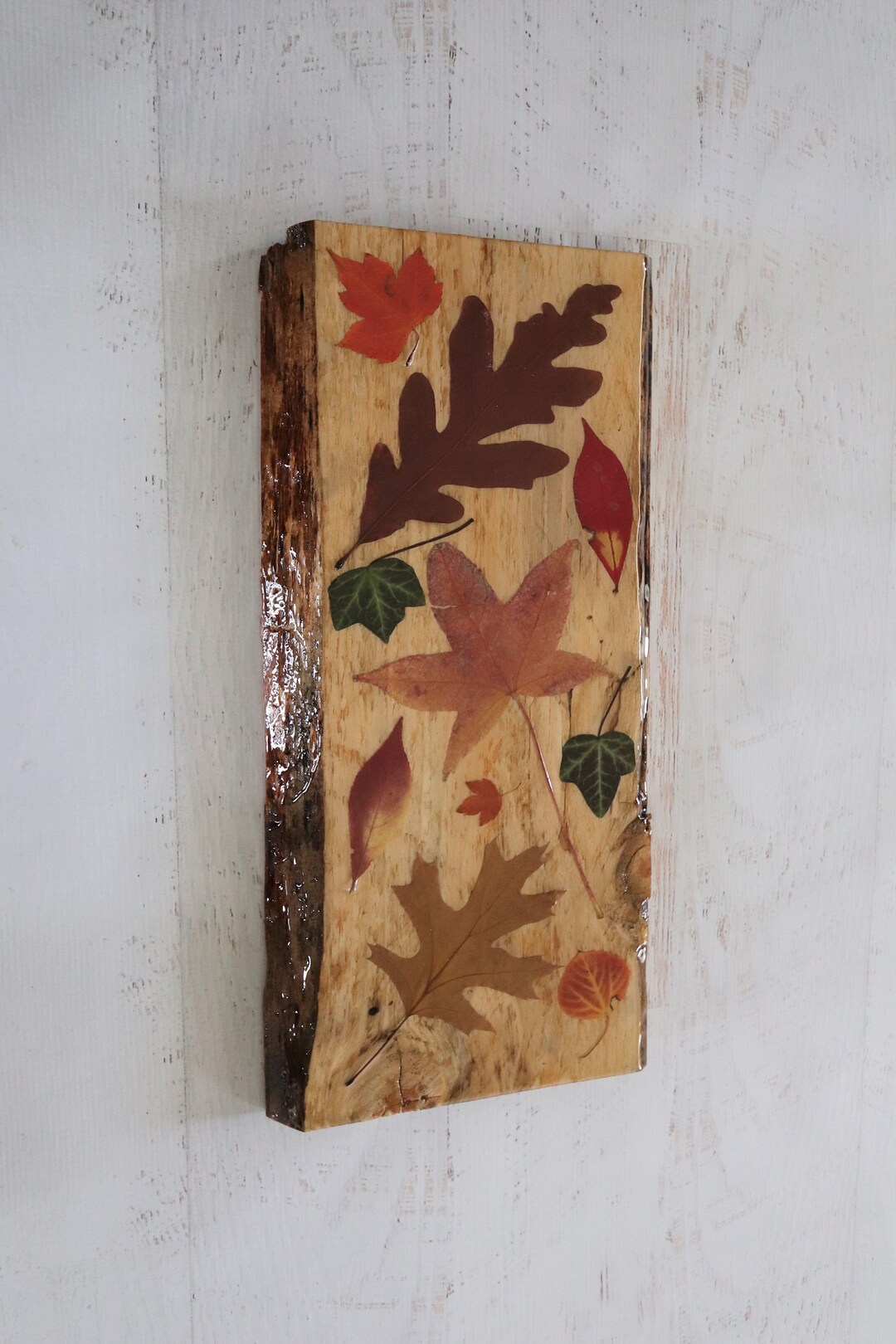 Fall Foliage Wildflower Epoxy Resin Art! Real Leaves From Idaho on Live ...