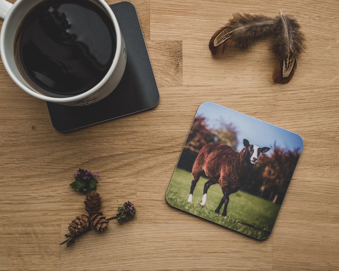 Coaster - Zwartble, Sheep - Etsy