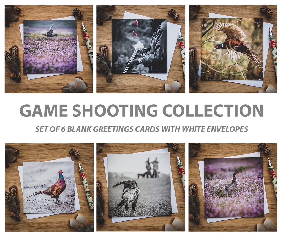 Game Shooting Greetings Card Set - Etsy