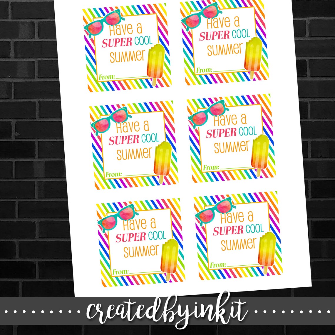DIY Printable End of the Year Tag End of the Year Student - Etsy