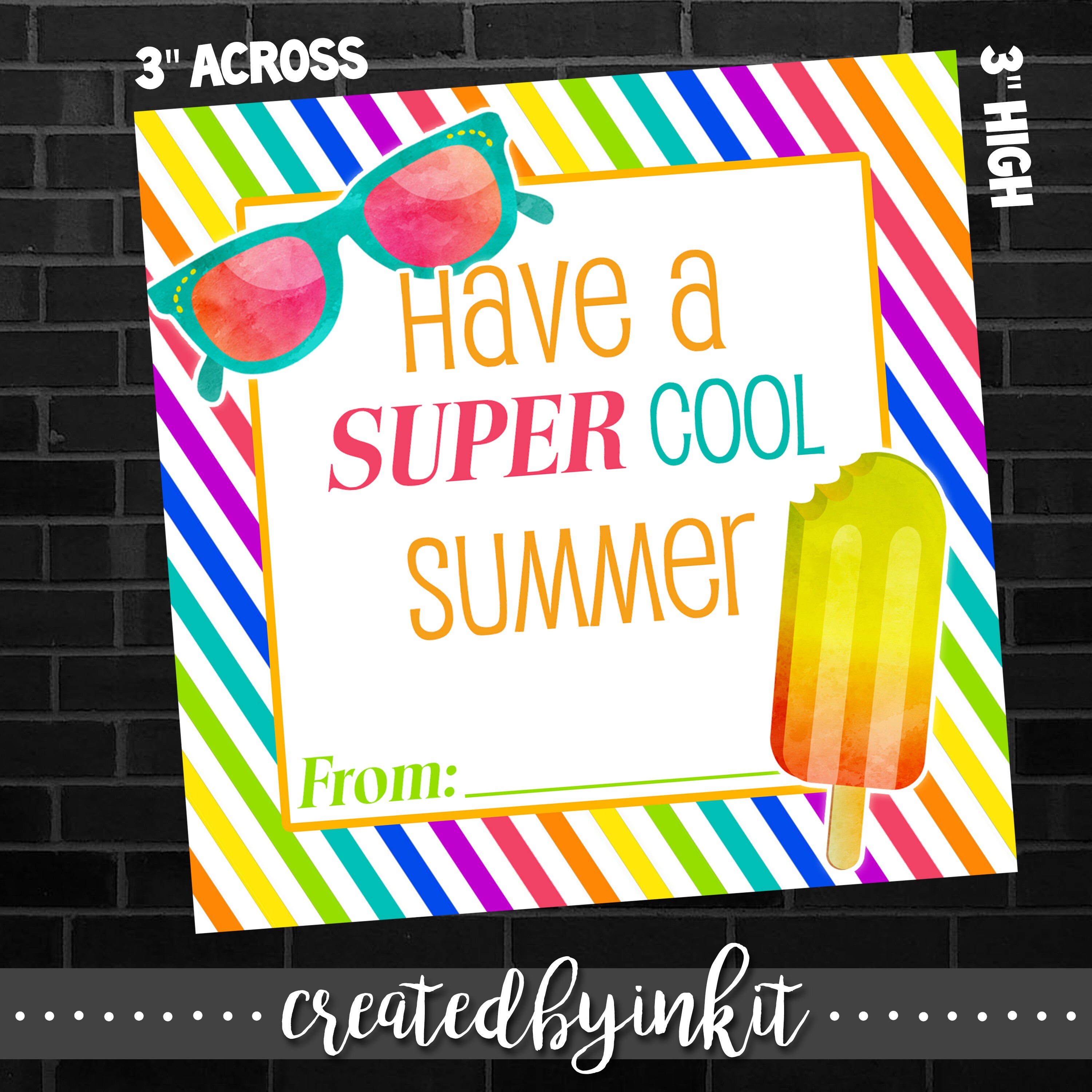 DIY Printable End of the Year Tag End of the Year Student - Etsy