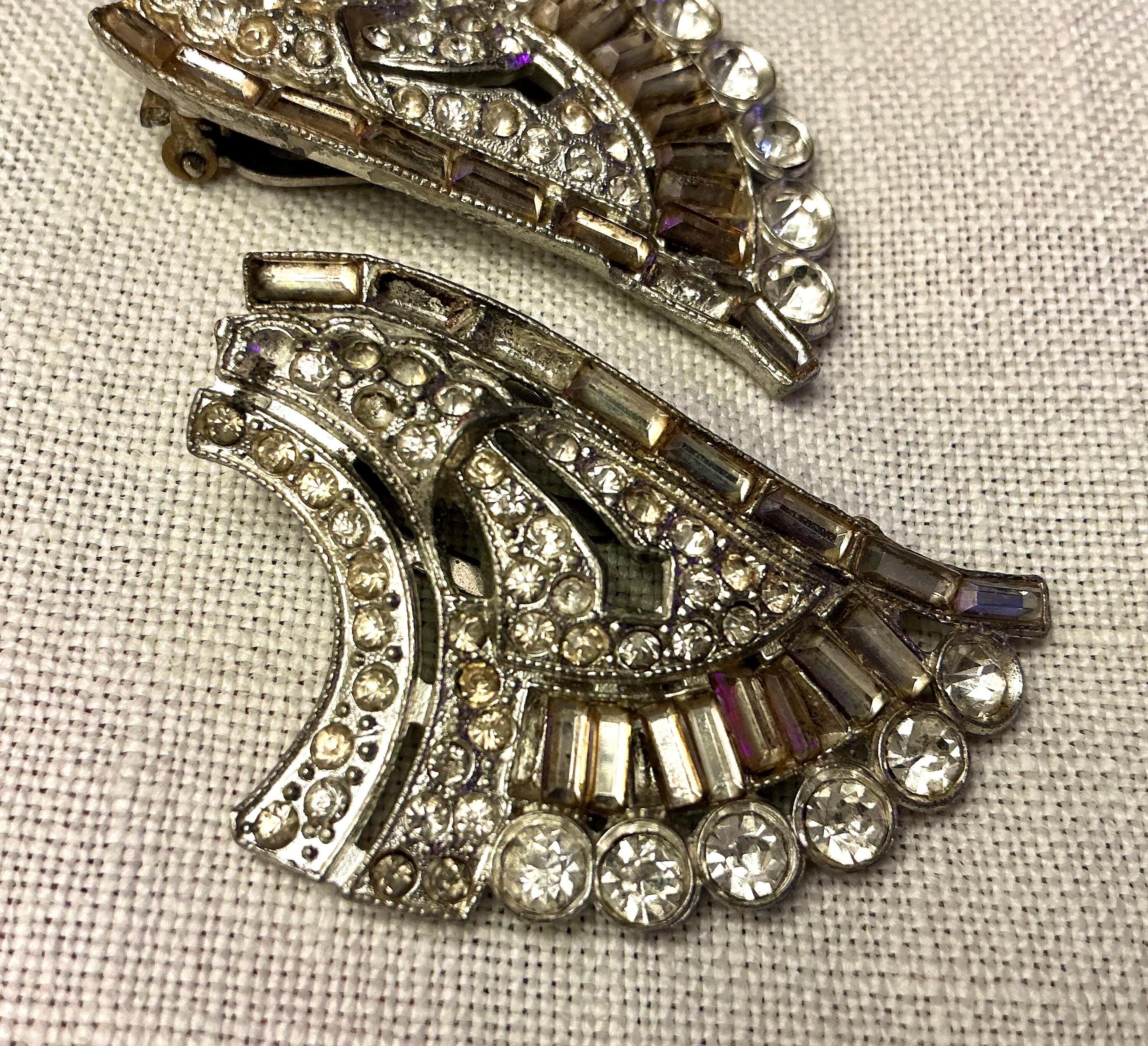 Marcel Boucher Signed Crystal Rhinestones Fur or Dress Clip Set - Etsy