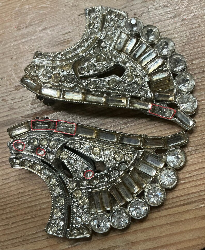 Marcel Boucher Signed Crystal Rhinestones Fur or Dress Clip Set - Etsy