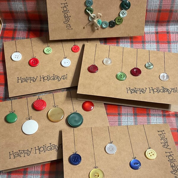 Vintage Button Cards - Etsy