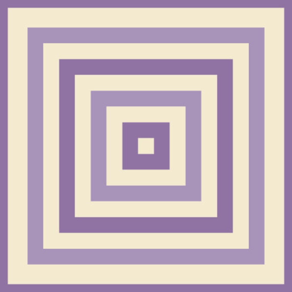 Purple & Cream Trippy Squares Print Square Op Art Poster Square ...