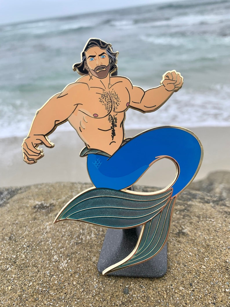 Prince Eric Merman Pin - Etsy
