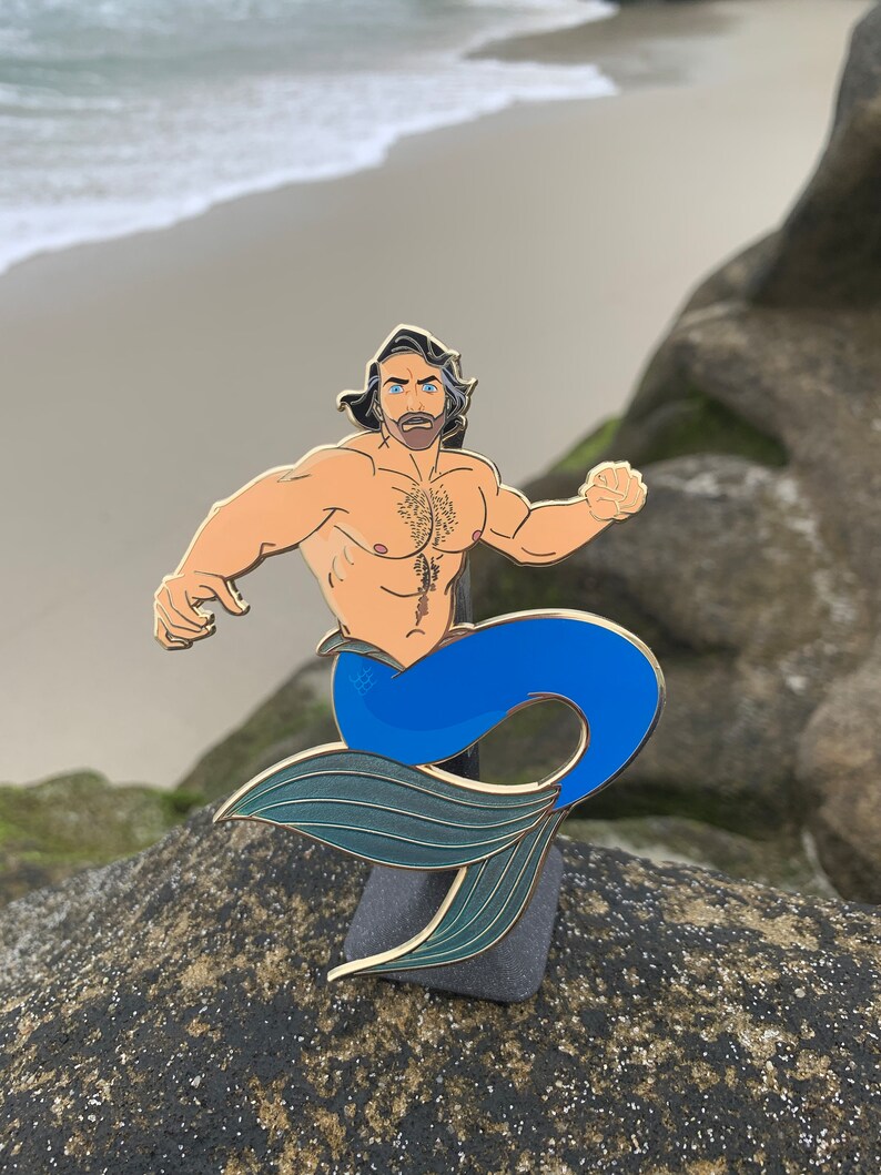 Prince Eric Merman Pin - Etsy