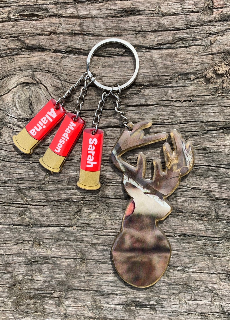 Personalized Buck Keychain - Etsy