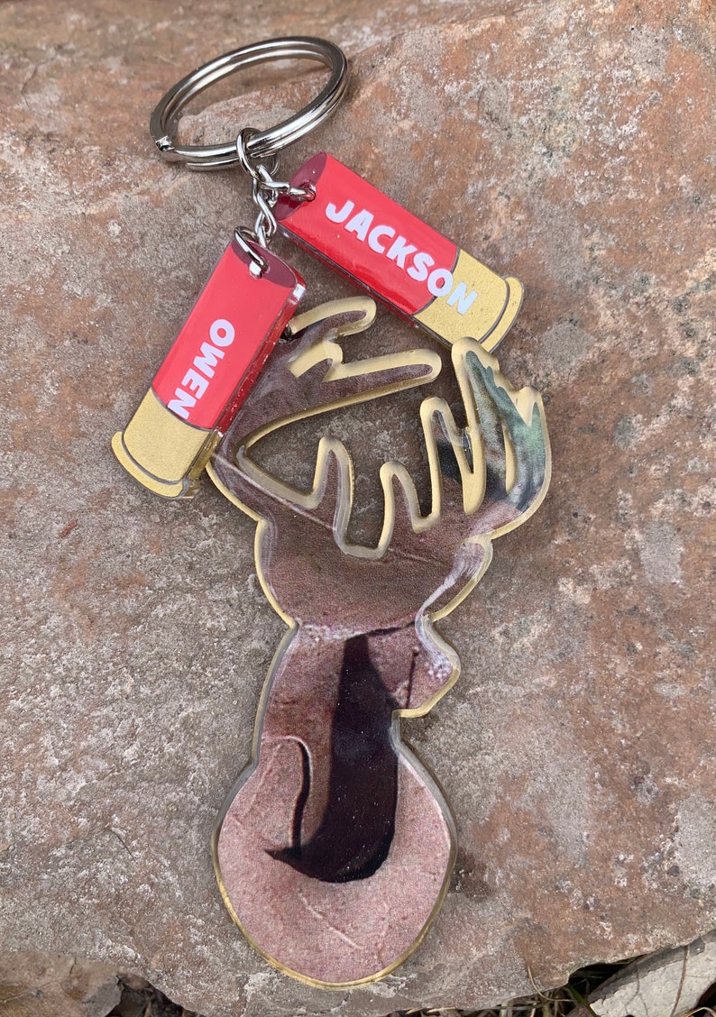 Personalized Buck Keychain - Etsy