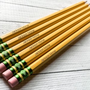Personalized Engraved Pencils Labeled Pencils Engraved | Etsy