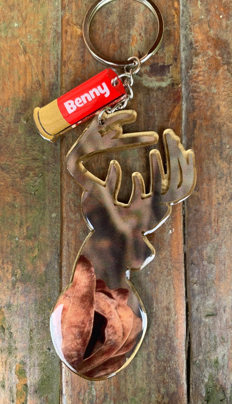 Personalized Buck Keychain - Etsy