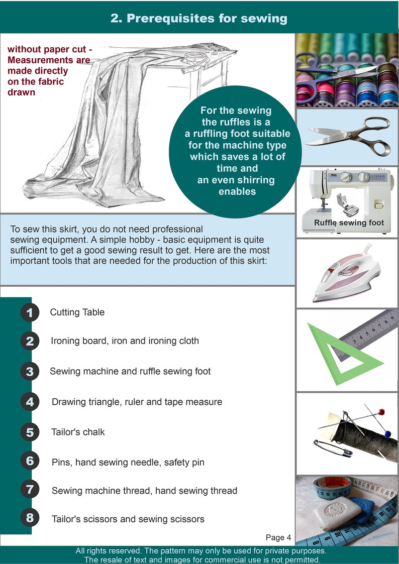 Pattern E-book PDF Photo Tutorial Sewing Instruction Victorian 2 in 1 ...