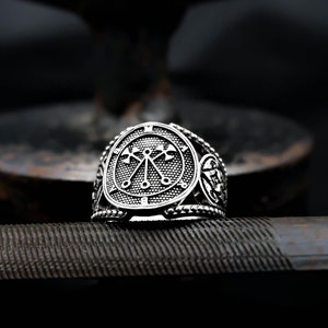 Sigil of Marbas Ring: 925 Sterling Silver Satan Seal - Etsy